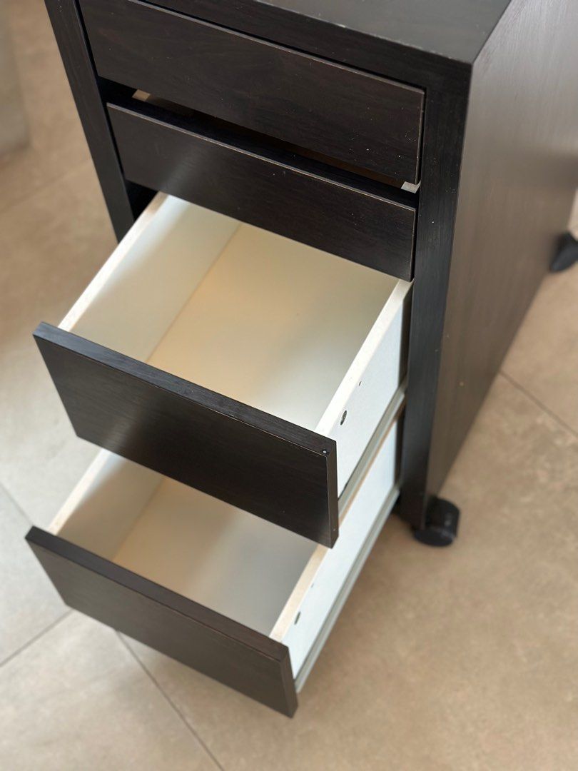 MICKE IKEA drawer unit with wheels, Furniture & Home Living, Furniture ...