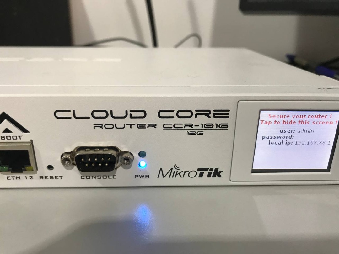 Mikrotik CCR-1016-12G, 電腦＆科技, 電腦周邊及配件, Wifi及上網相關產品 - Carousell