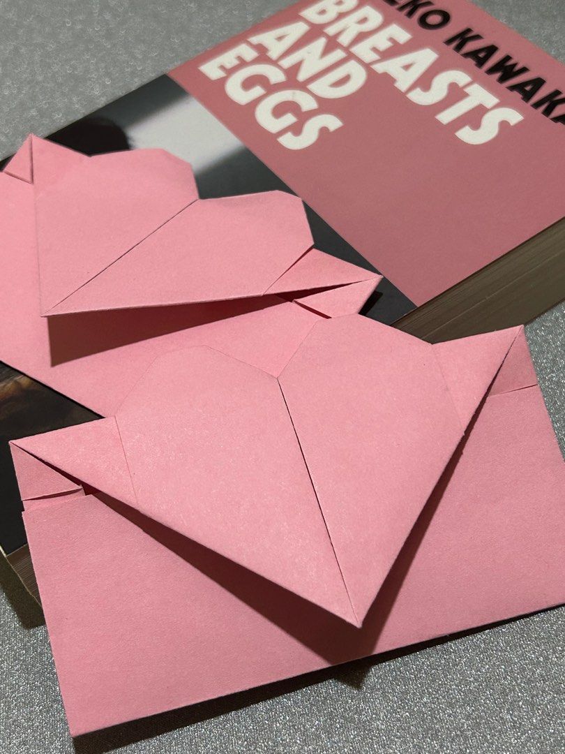 mini japanese origami heart envelopes (baby pink), Hobbies & Toys ...