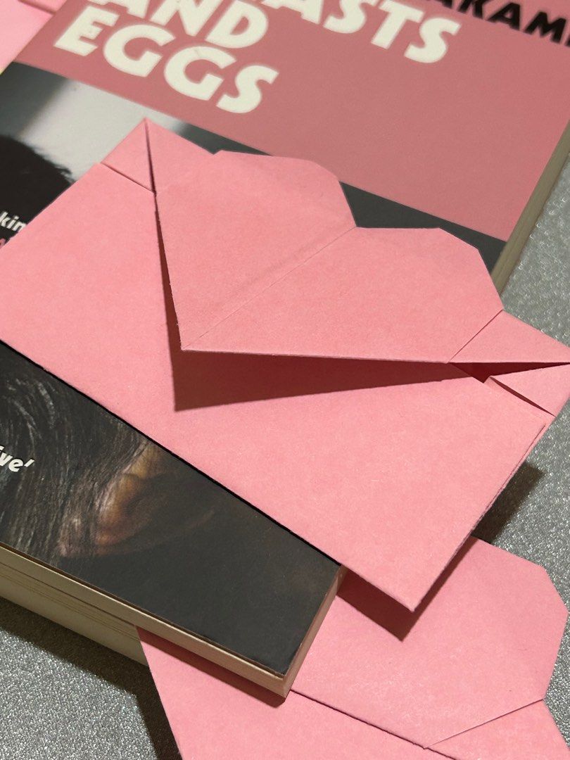 mini japanese origami heart envelopes (baby pink), Hobbies & Toys ...