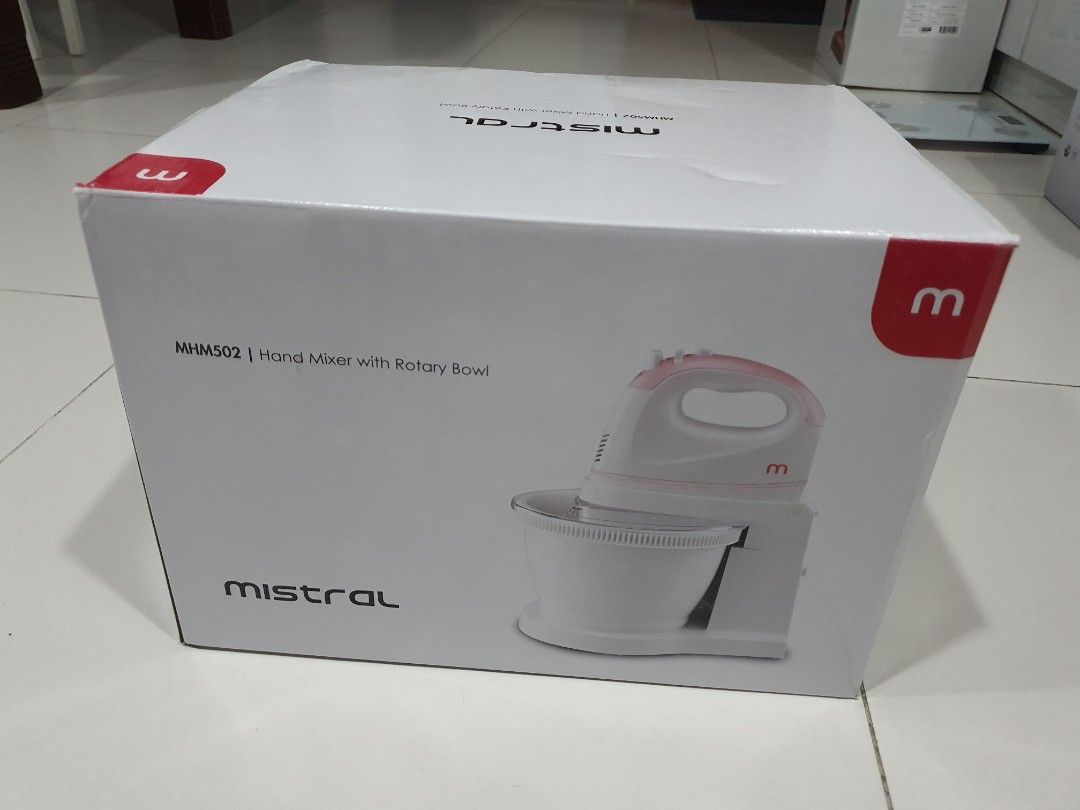 Mistral hand mixer with rotary bowl, TV & Home Appliances, Kitchen ...