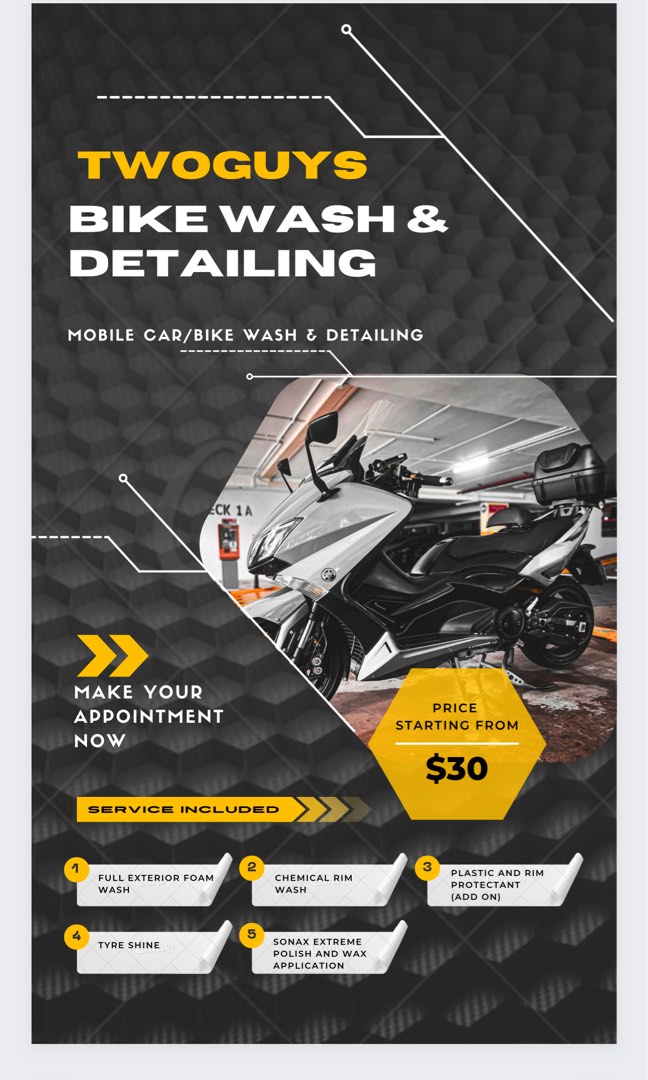 Motorbike detailing, Motorcycles, Motorcycle Accessories on Carousell