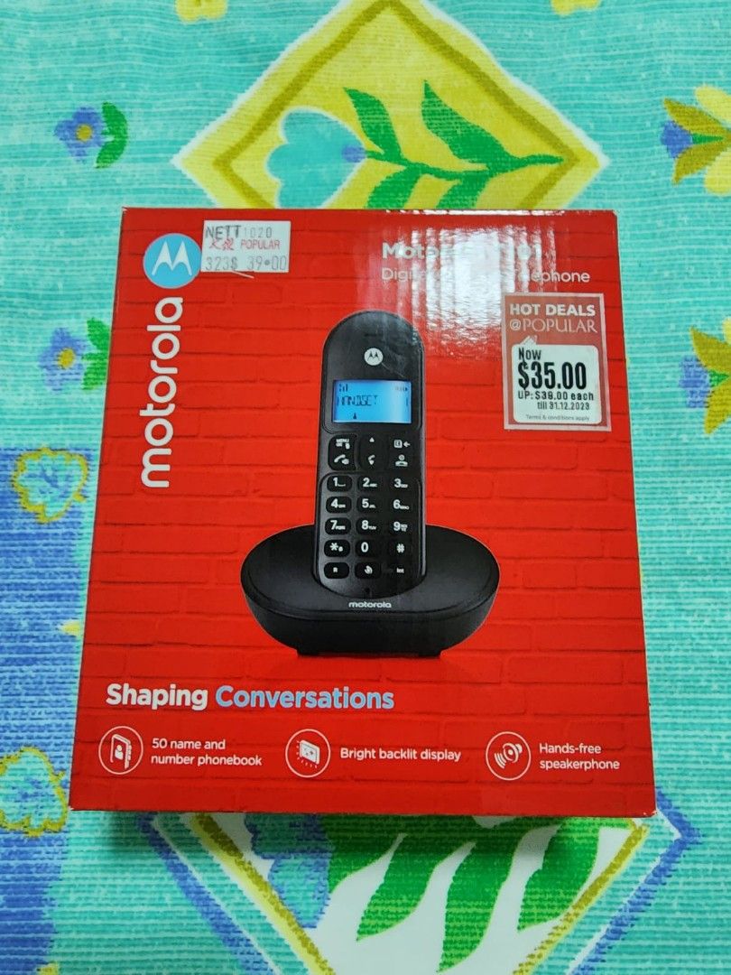 Motorola Digital Cordless Phone, TV & Home Appliances, Other Home ...