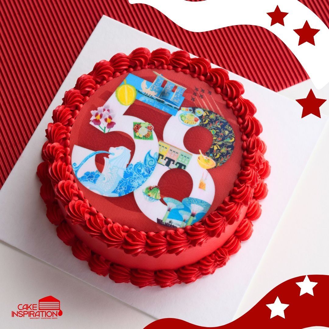 NDP Cake - 58th birthday cake, Food & Drinks, Homemade Bakes on Carousell