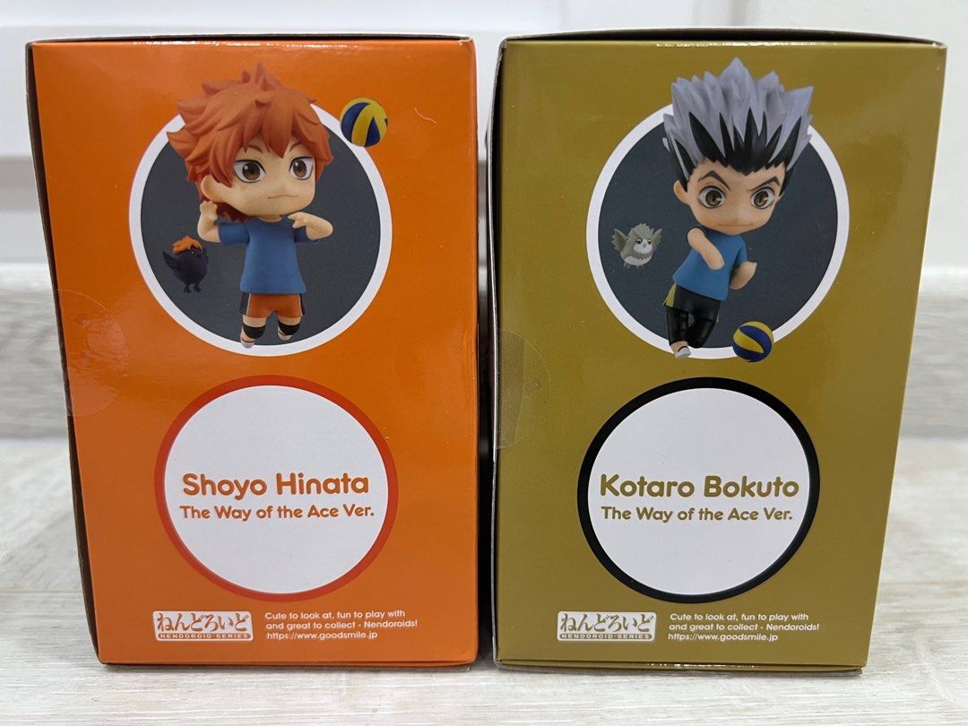 Nendoroid 2034 2035 Shoyo Hinata Kotaro Bokuto The Way of the Ace Ver ...