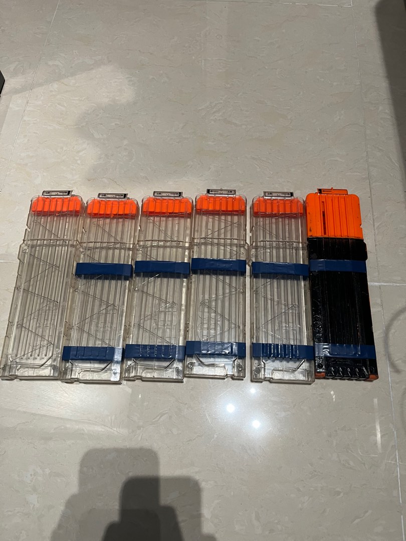 Nerf magazines 18 round full length, Hobbies & Toys, Toys & Games on Carousell