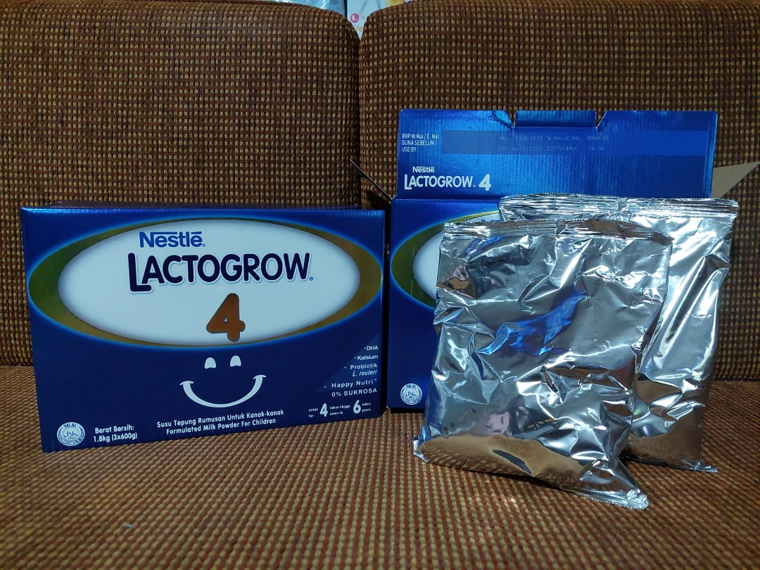 Nestle Lactogrow 4 Refill (5 x 600g), Babies & Kids, Nursing & Feeding ...
