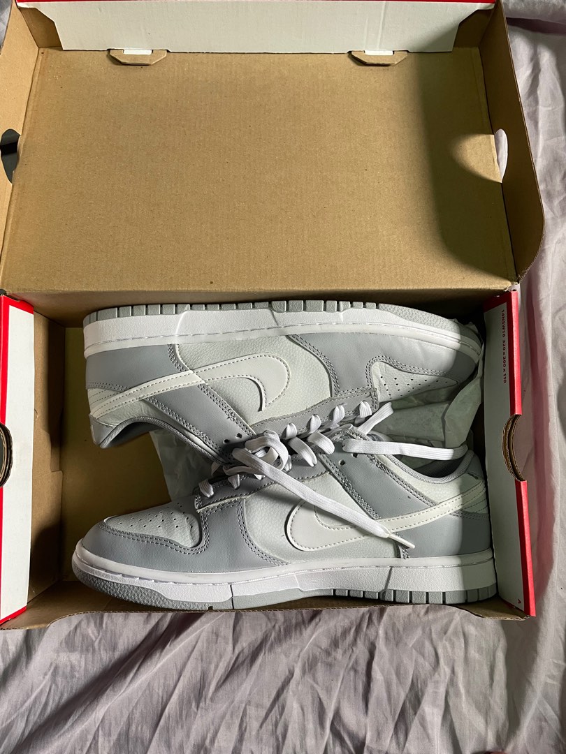 Nike Dunk Low Grey, Men's Fashion, Footwear, Sneakers on Carousell