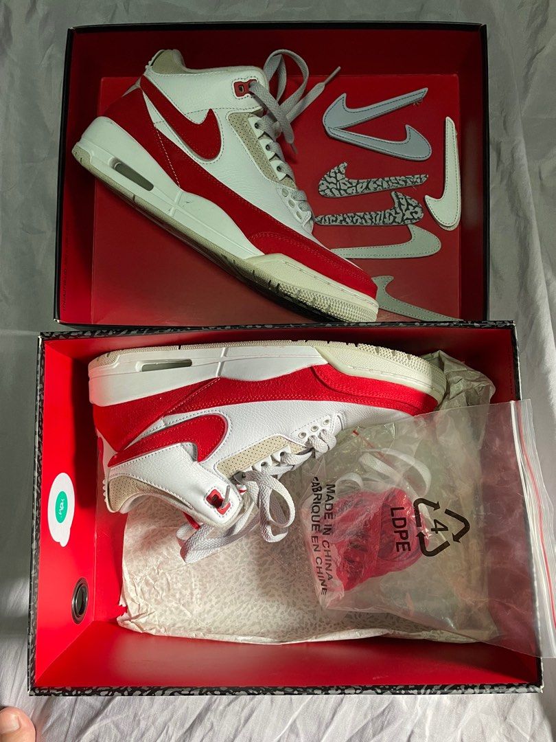 nike jordan 3 tinker hatfield red rare, Men's Fashion, Footwear ...