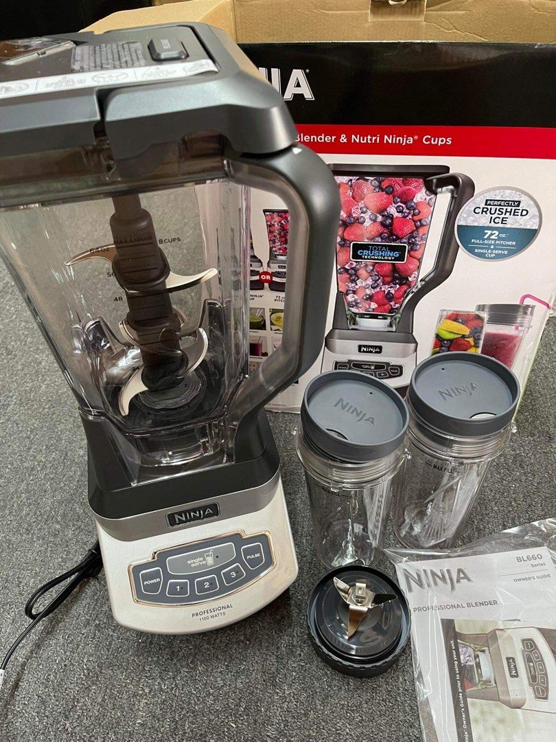 Ninja Professional Blender & Nutri Ninja Cups Brandnew Openbox 110volts ...