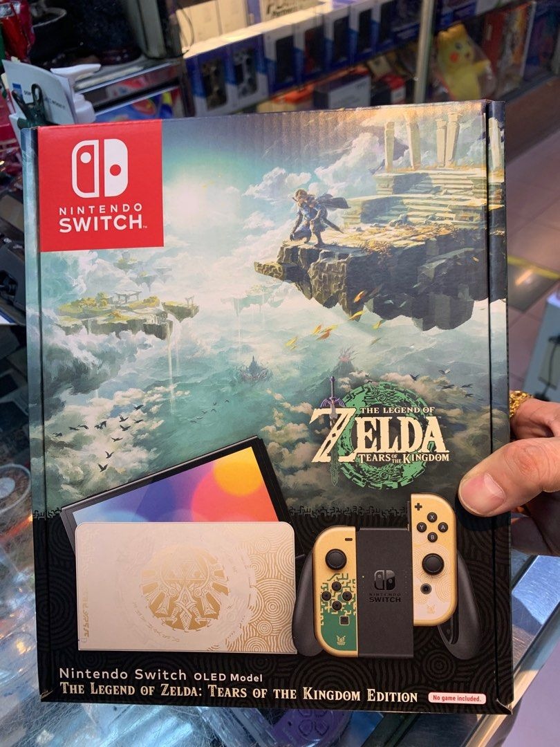 Nintendo switch OLED Zelda limited console, Video Gaming, Video Game ...
