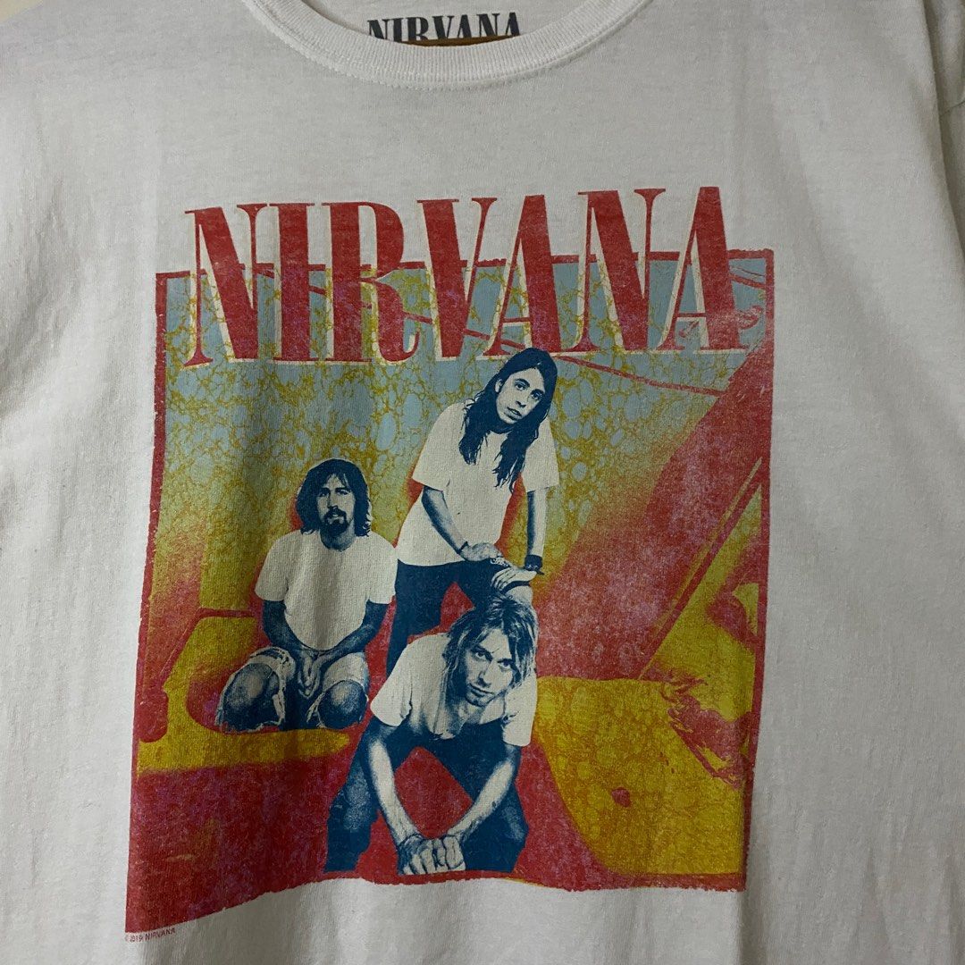 Nirvana official merch, Men's Fashion, Tops & Sets, Tshirts & Polo ...