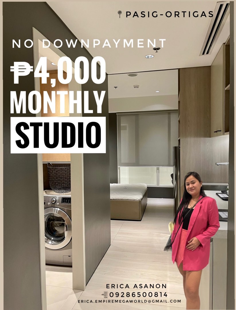 NO DP 4K Mo. Studio Preselling Rent to Own Pasig Condo in Ortigas QC Empire East Highland City ...