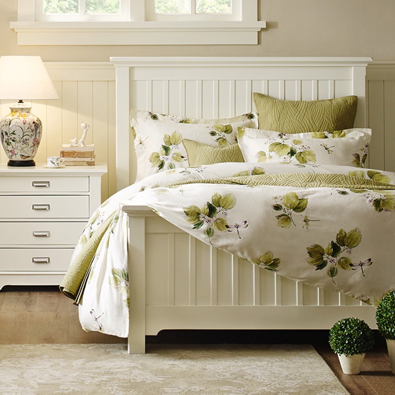 Nordic simple modern American style high box solid wood storage bed ...