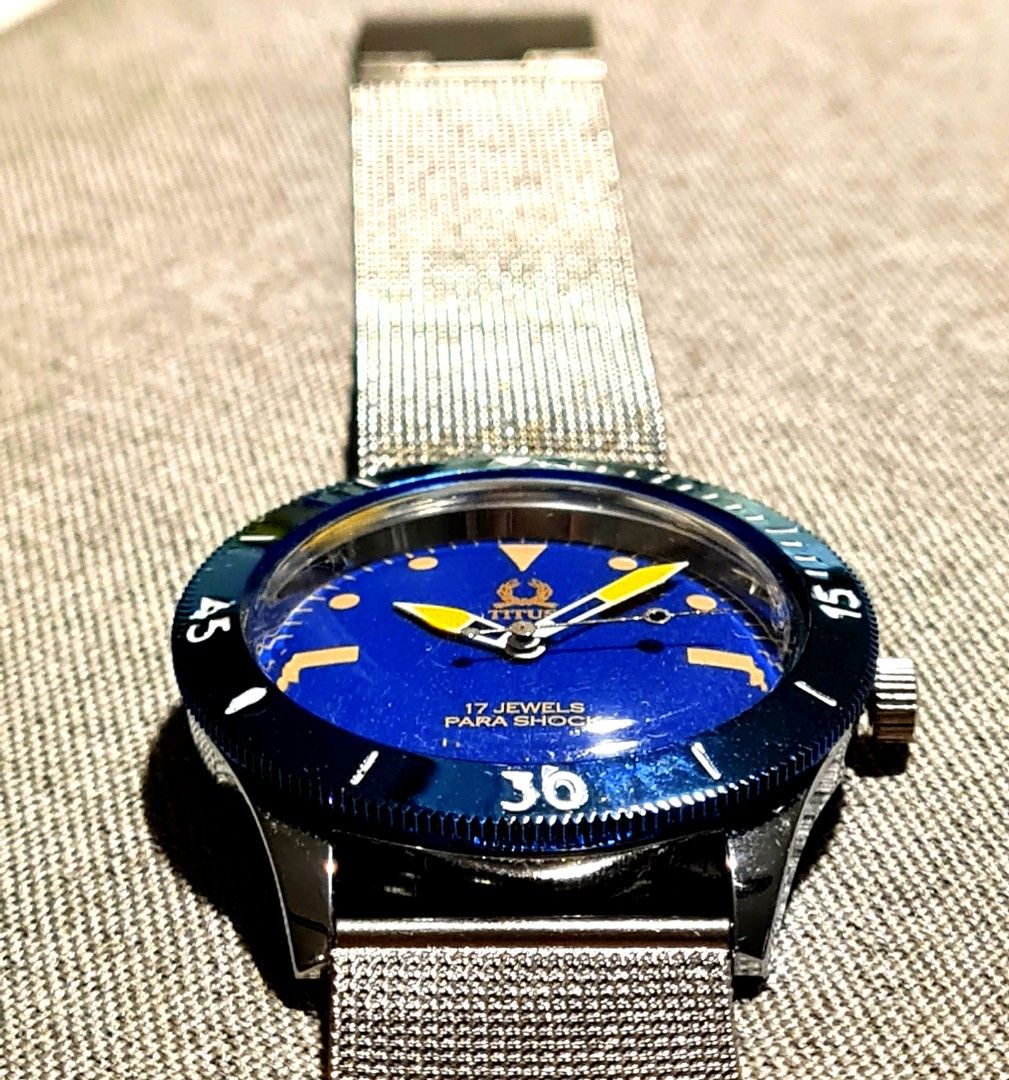 Golden State Warriors Blue Titus - Automatic - 17 Jewels - Parashock on ...