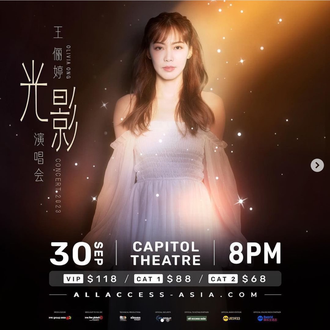 Olivia Ong 《光影》Concert 30 Sep 8pm, Tickets & Vouchers, Event Tickets on ...