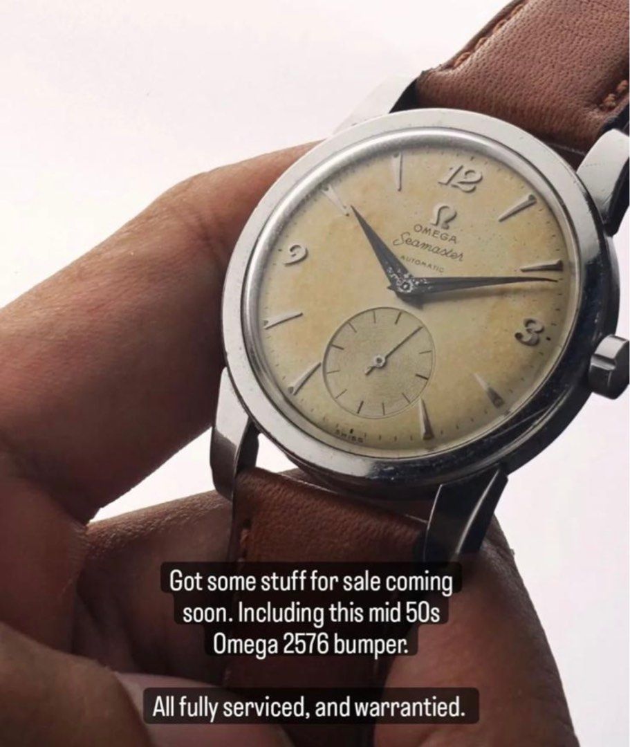 Omega Seamaster 2576 Vintage, Luxury, Watches on Carousell