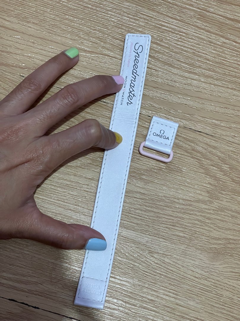 Omega x Swatch original Strap velcro, Fesyen Wanita, Jam Tangan di ...