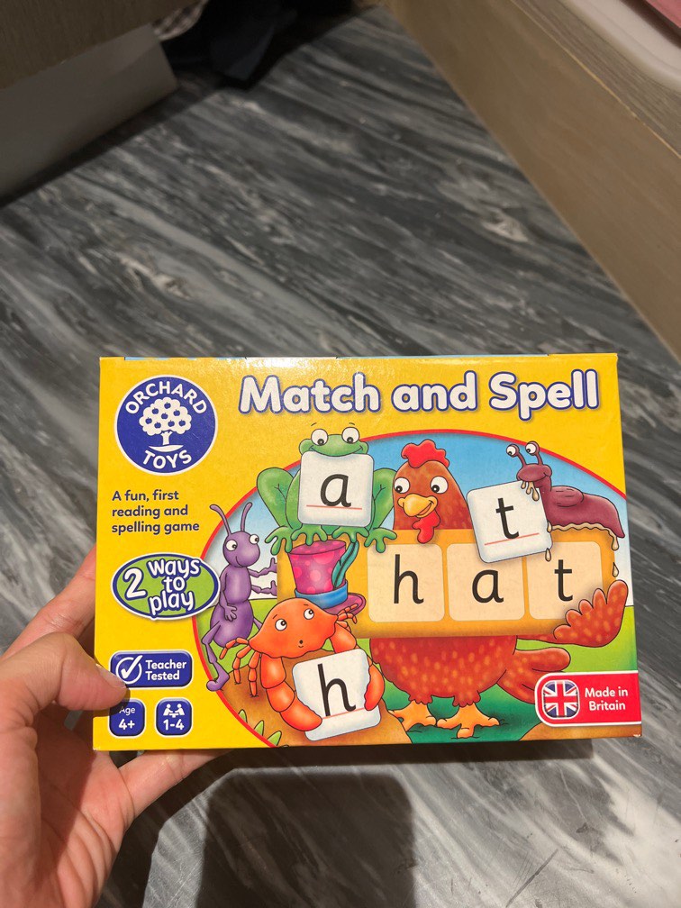 Orchard Toys Match and Spell, Hobbies & Toys, Toys & Games on Carousell