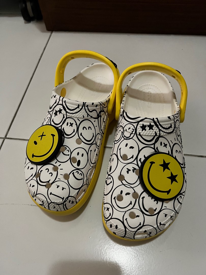 Original Crocs Smiley world collection clogs on Carousell