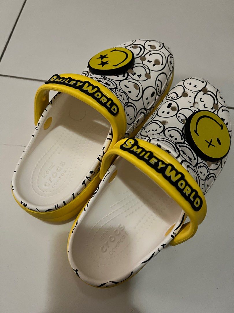 Original Crocs Smiley world collection clogs on Carousell