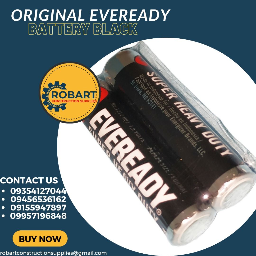 ORIGINAL EVEREADY BATTERY BLACK, Commercial & Industrial, Construction ...
