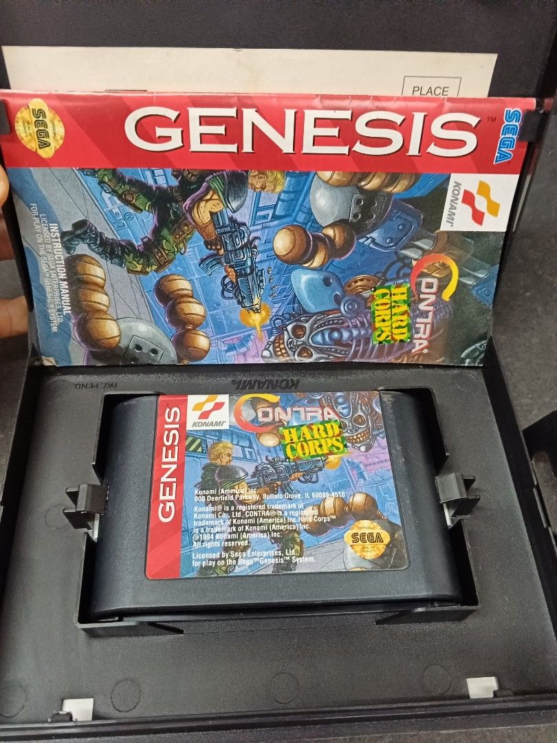 Original Sega Genesis: CONTRA Hard Corps - Mega Drive Game Cartridge ...