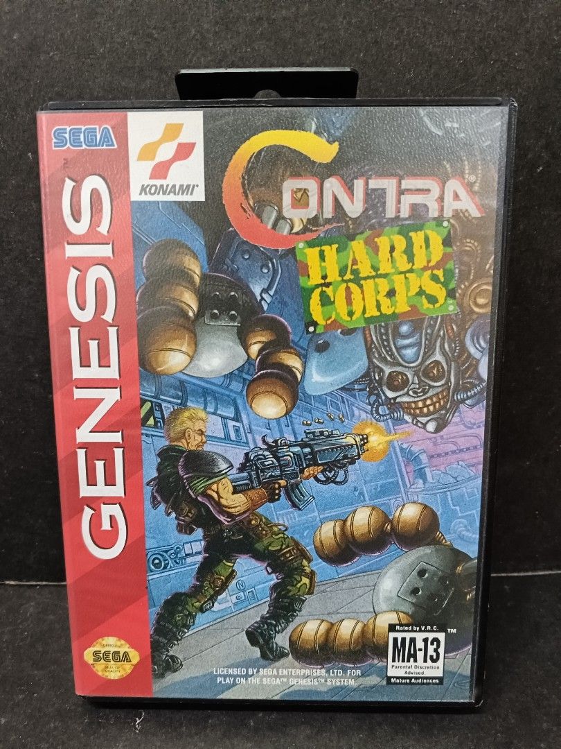 Original Sega Genesis: CONTRA Hard Corps - Mega Drive Game Cartridge ...