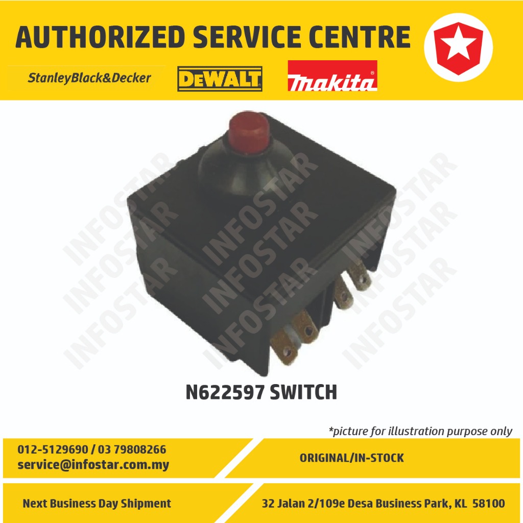 ORIGINAL STANLEY SWITCH (N622597) FOR SMALL ANGLE GRINDER, Furniture ...