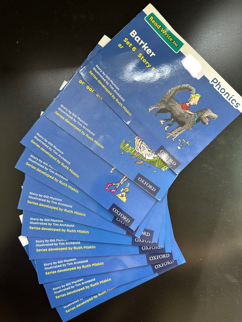 OXFORD RWI Phonics Set 6 Blue Storybooks 藍色, 興趣及遊戲, 書本 & 文具, 小說 & 故事書 ...