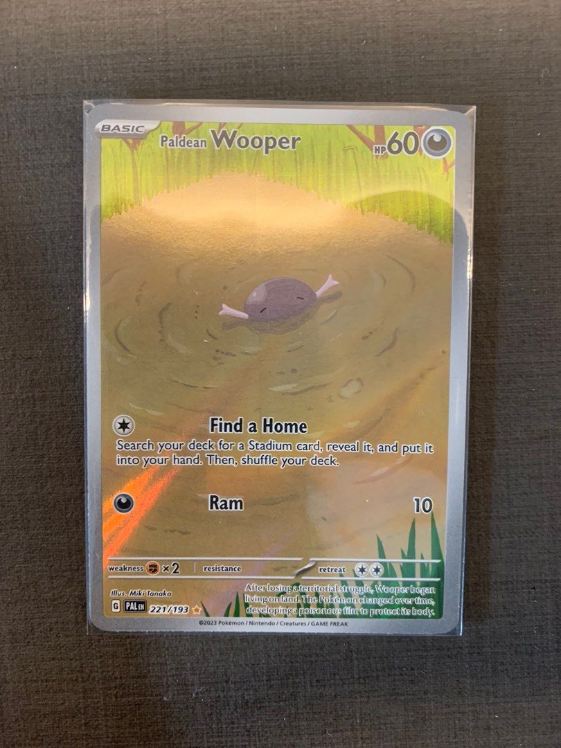 Paldean Wooper - 221/193 - Pokemon Paldea Evolved, Hobbies & Toys, Toys ...