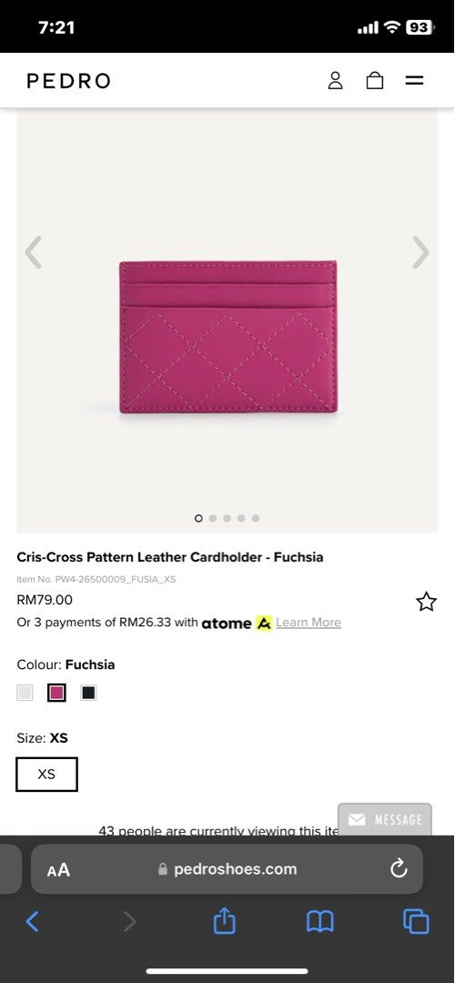 Pedro card holder, Women's Fashion, Bags & Wallets, Purses & Pouches on ...