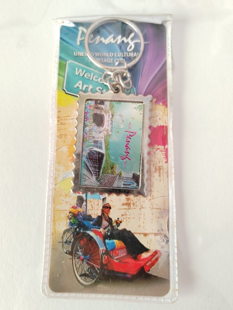 Penang Street Art Souvenir Keychain, Hobbies & Toys, Collectibles ...