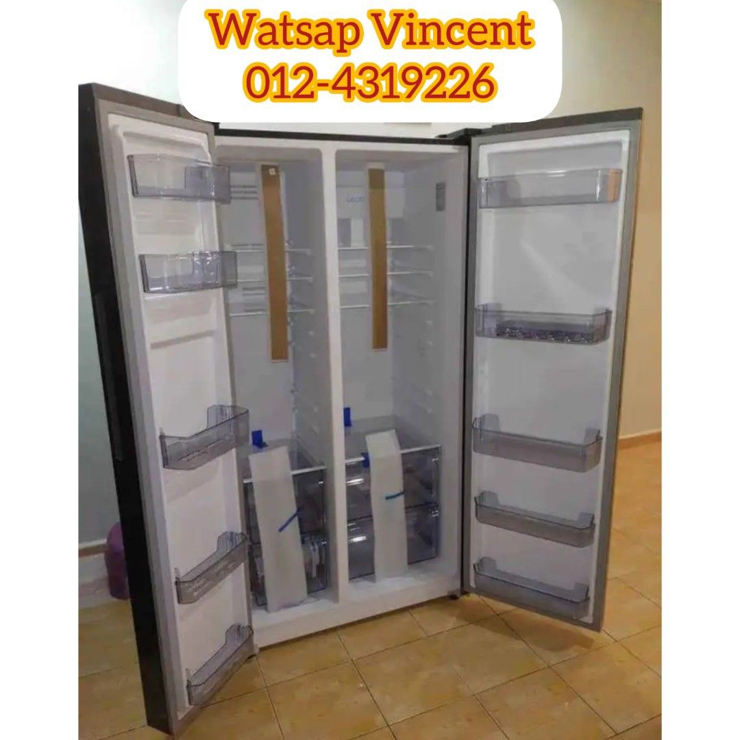 Peti Ais Side By Side 592L Inverter Ansuran Kedai, Looking For on Carousell