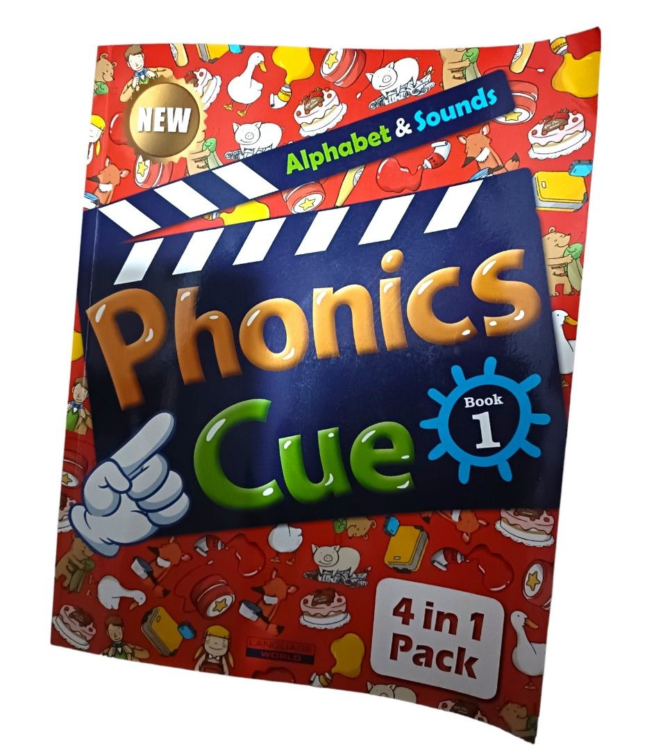 Phonics Cue 【Book 1】4 in 1 Pack, 興趣及遊戲, 書本 & 文具, 教科書 - Carousell