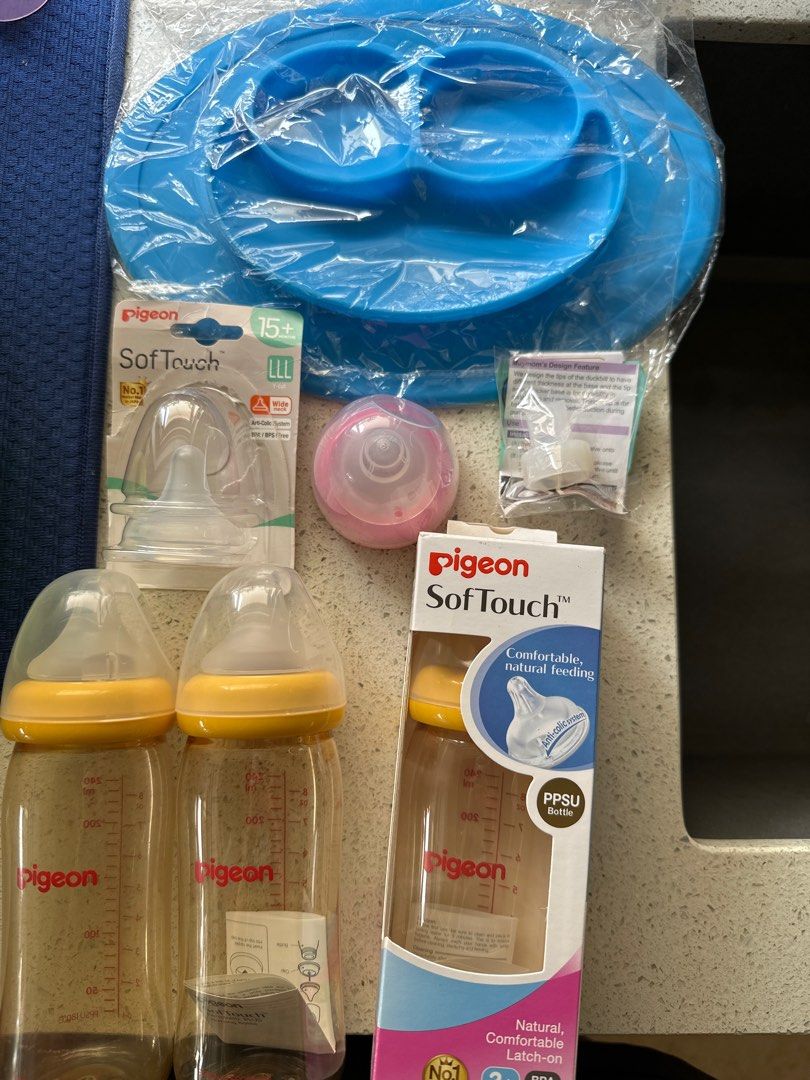 Pigeon soft touch milk bottles adaptor, Babies & Kids, Nursing ...
