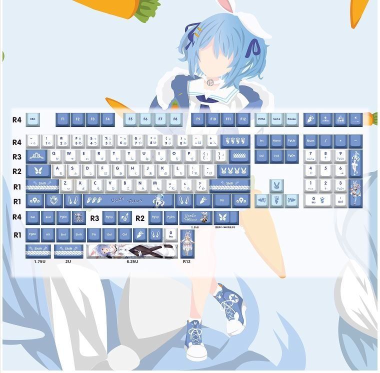 [PO till till stock runs out] Hololive Pekora Keycaps, Computers & Tech ...