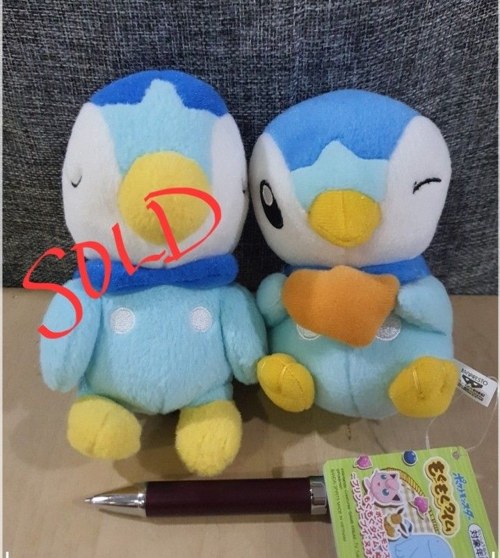Pokemon Piplup plush pair, Hobbies & Toys, Toys & Games on Carousell