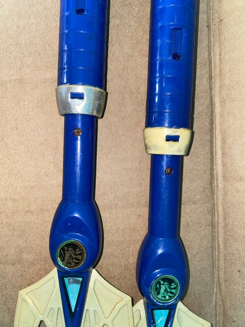 Power Rangers Blue Power Lance Bandai Vintage ($25) Mystic Force Sword ...
