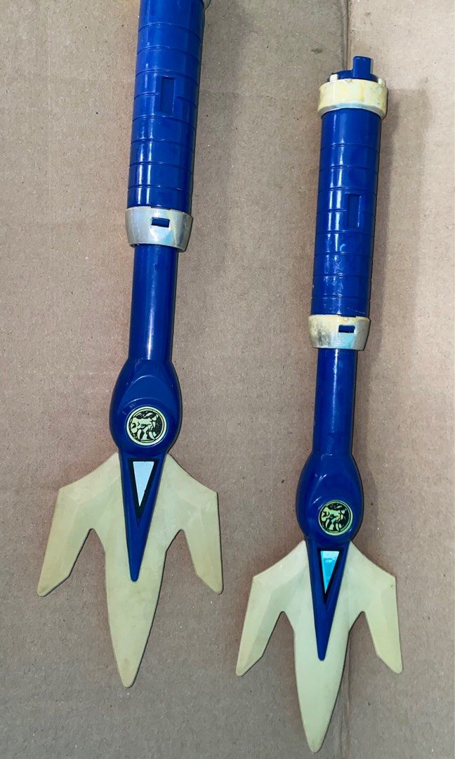 Power Rangers Blue Power Lance Bandai Vintage ($25) Mystic Force Sword ...