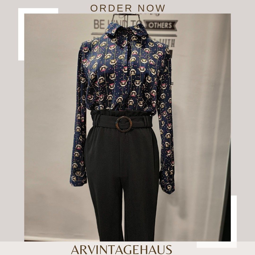 Premium Vintage Bliuse, Women's Fashion, Tops, Blouses on Carousell