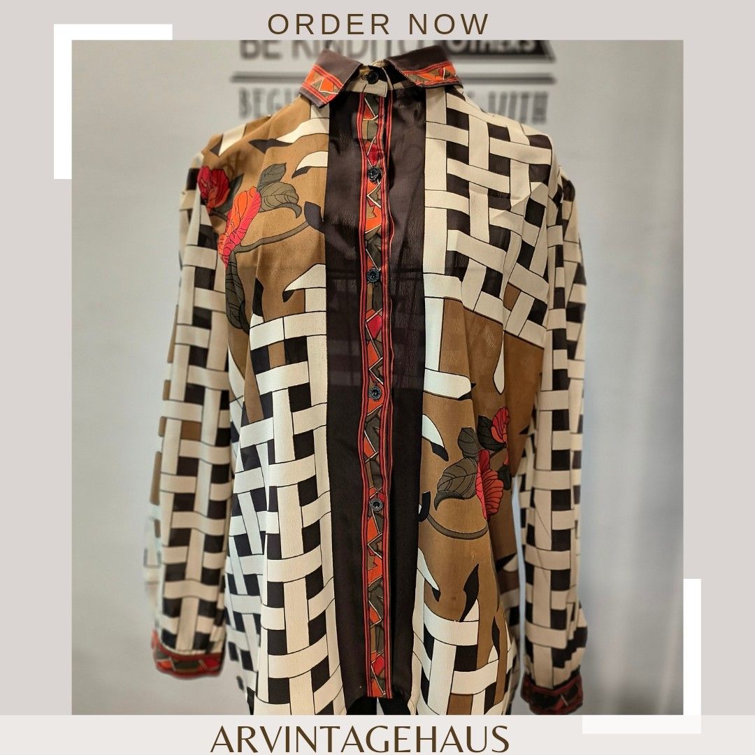 Premium Vintage Bliuse, Women's Fashion, Tops, Blouses on Carousell