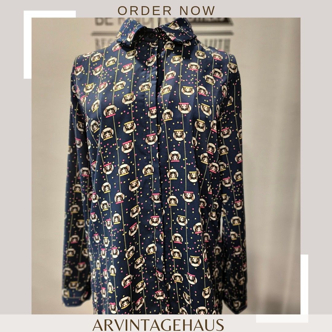 Premium Vintage Bliuse, Women's Fashion, Tops, Blouses on Carousell