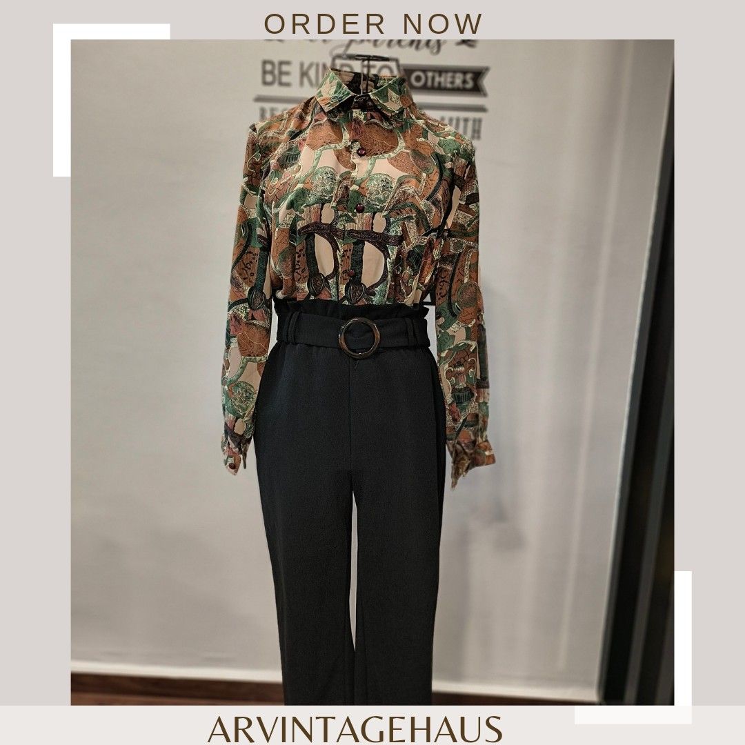 Premium Vintage Bliuse, Women's Fashion, Tops, Blouses on Carousell