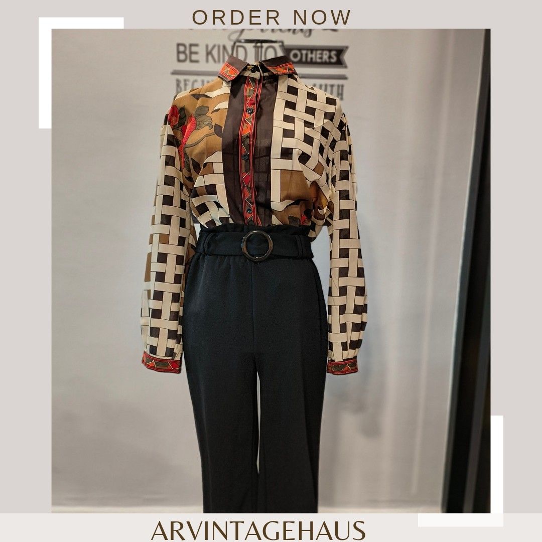 Premium Vintage Bliuse, Women's Fashion, Tops, Blouses on Carousell