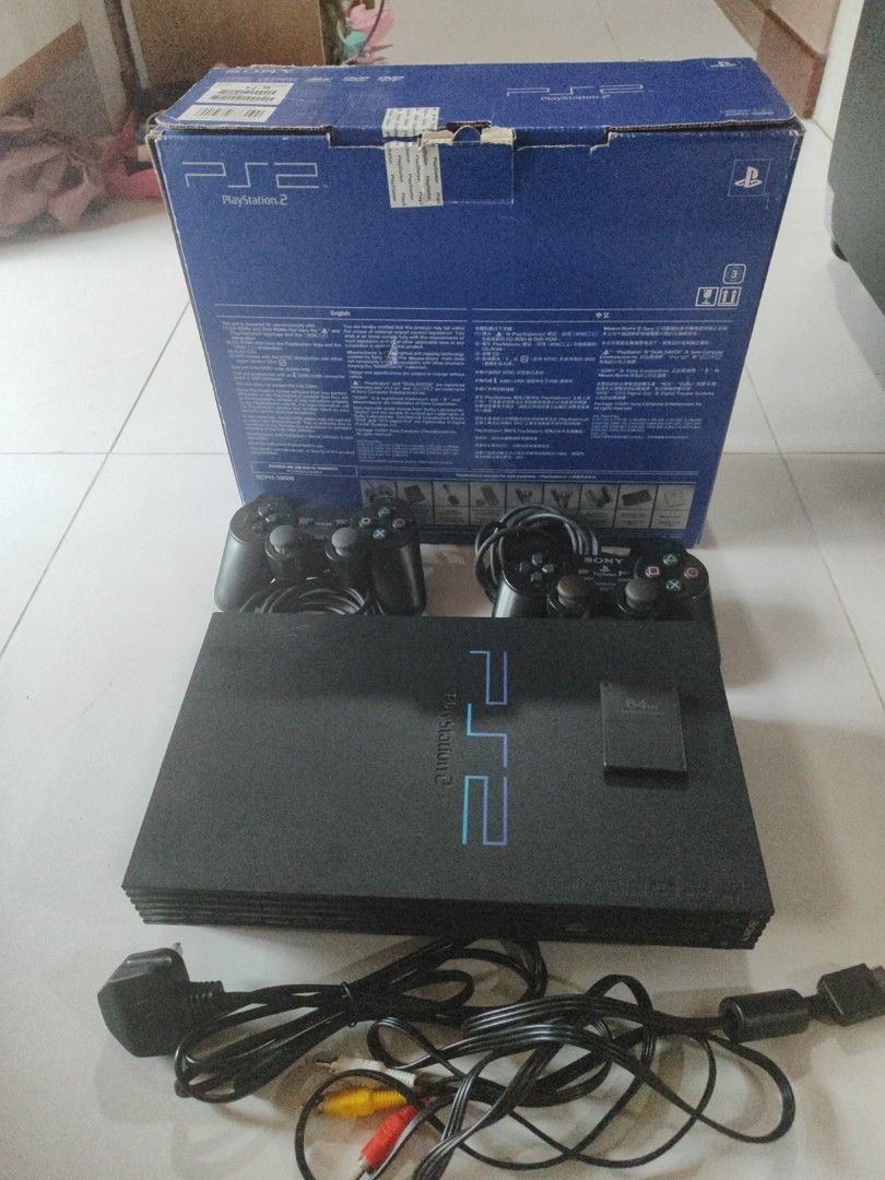 PS2 Sony Playstation 2( SCPH-5000 NTSC-J) Full set with 2 controllers ...