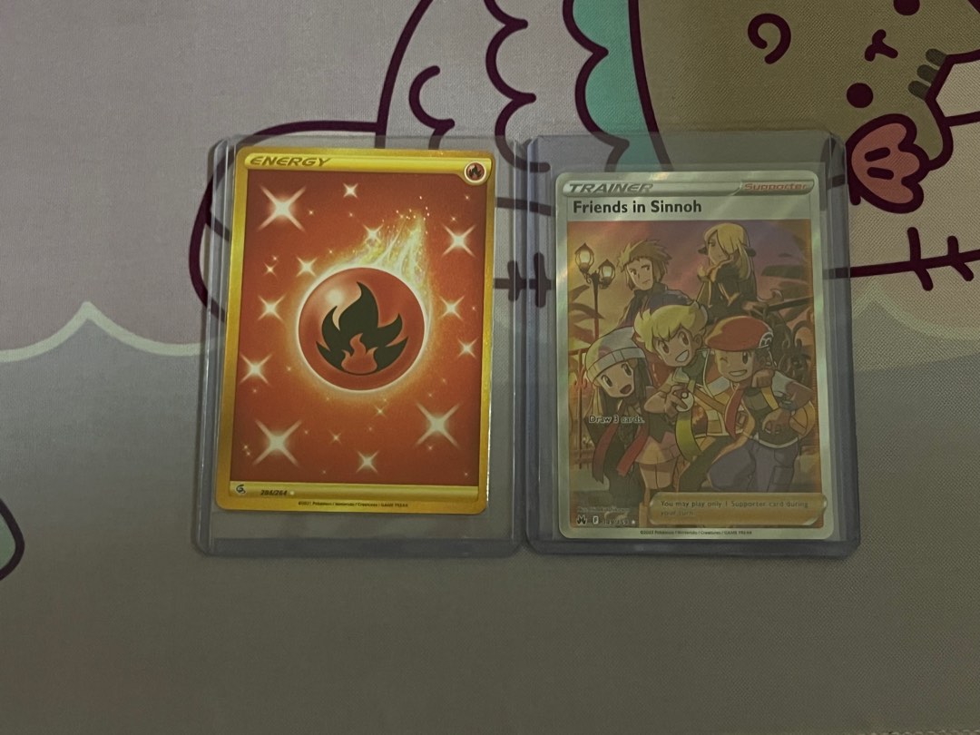 PTCG TCG Pokemon Card Fire Energy Golden Card Friends in Sinnoh Full ...