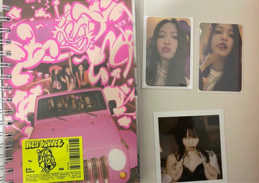 RED VELVET BIRTHDAY ALBUM PHOTOBOOK VET + WENDY/ YERI K4 POB PHOTOCARD ...