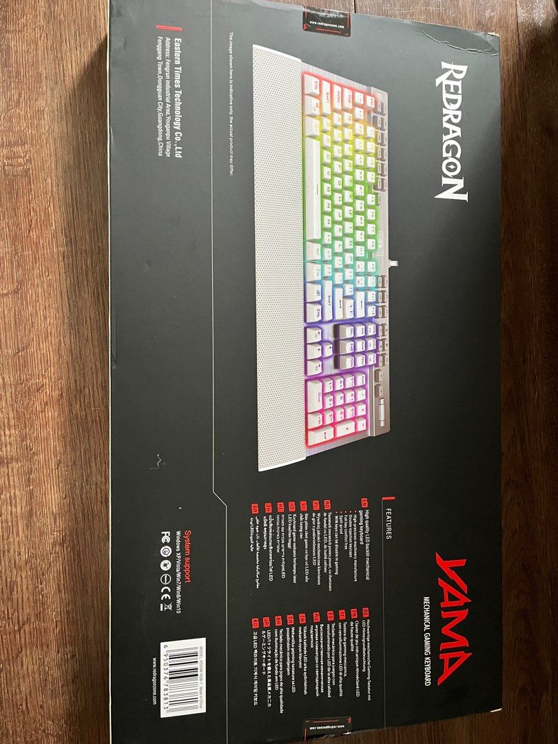 Redragon Yama K550 Aluminum White (FREE PBT KEYCAPS), Computers & Tech, Parts & Accessories ...
