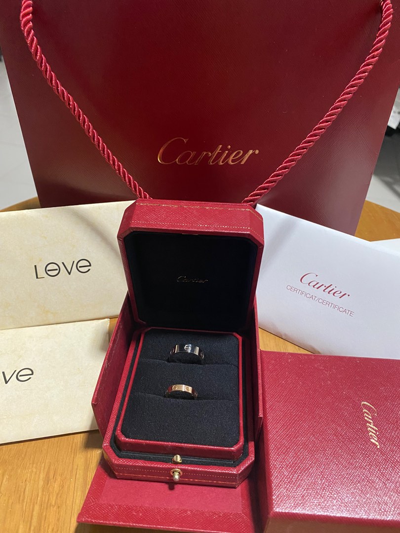 [Moving Out Sale] Cartier Love rings, Luxury, Accessories on Carousell